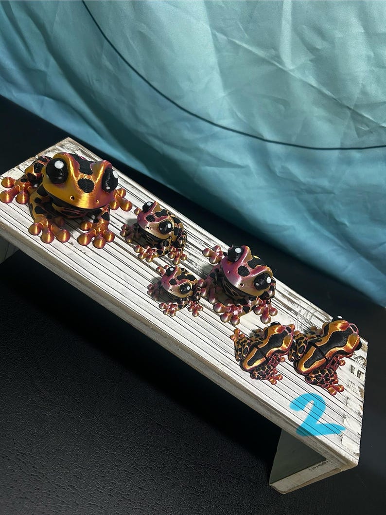 3D Printed Flexi Frogs: Articulated Fidget Toy - Etsy