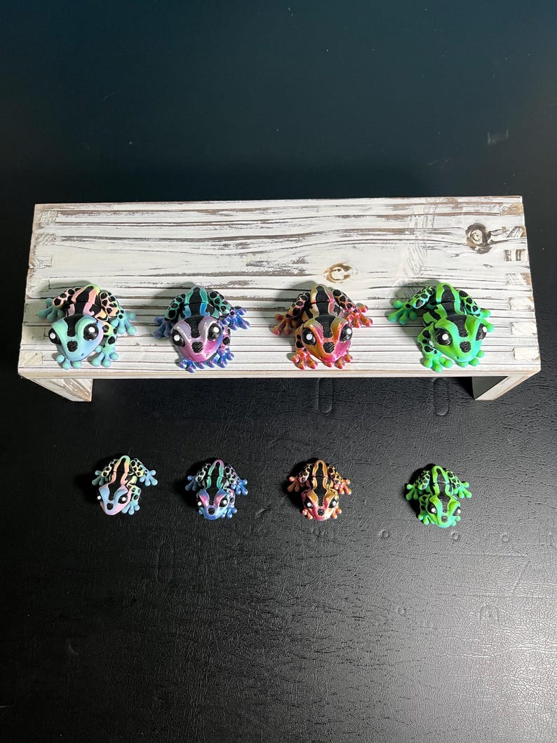 3D Printed Flexi Frogs: Articulated Fidget Toy - Etsy