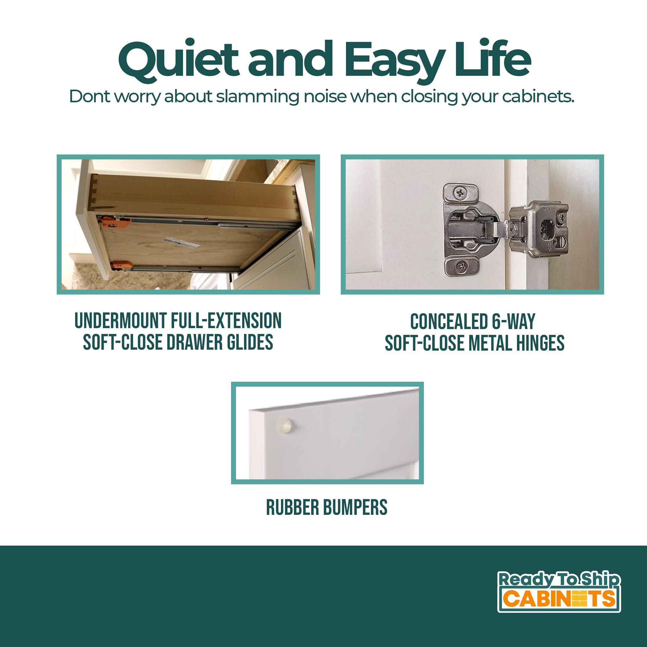 W1542 Ready to Ship Cabinet Plywood Soft Edge 1 Door 3 Shelf Kitchen ...