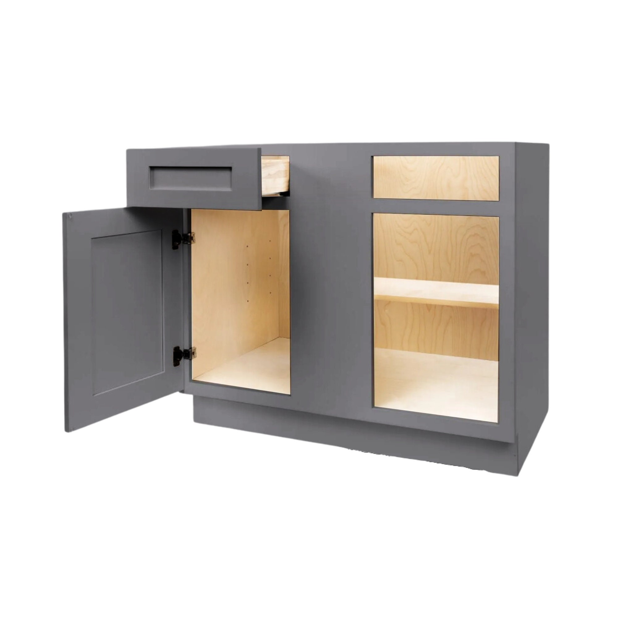 BBC42 Blind Corner Cabinet, Space Saving Kitchen Cabinets, 1 Door, and ...