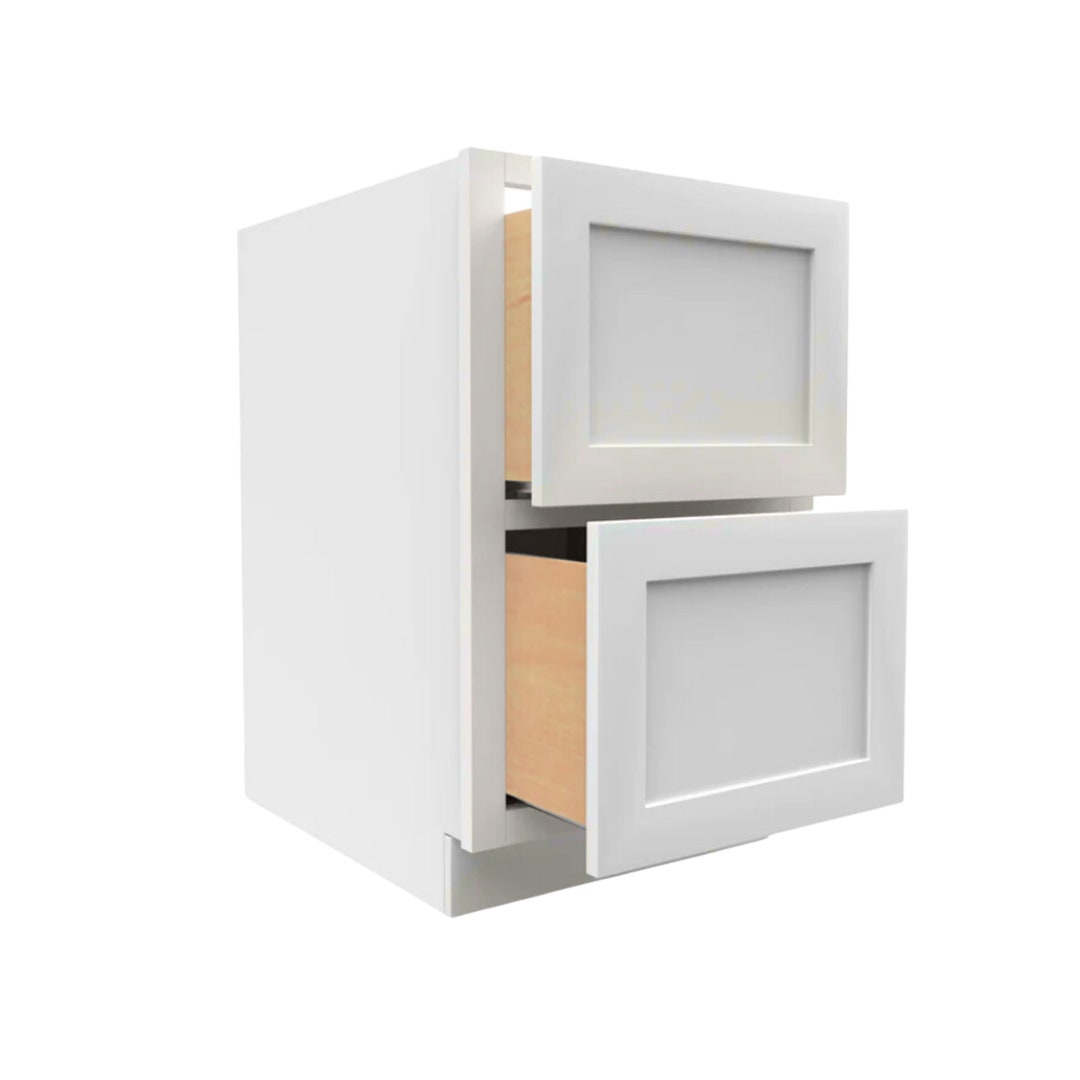 2DB24 Soft Edge 2 Drawers Vanity Base Cabinet Short Storage Cabinet ...