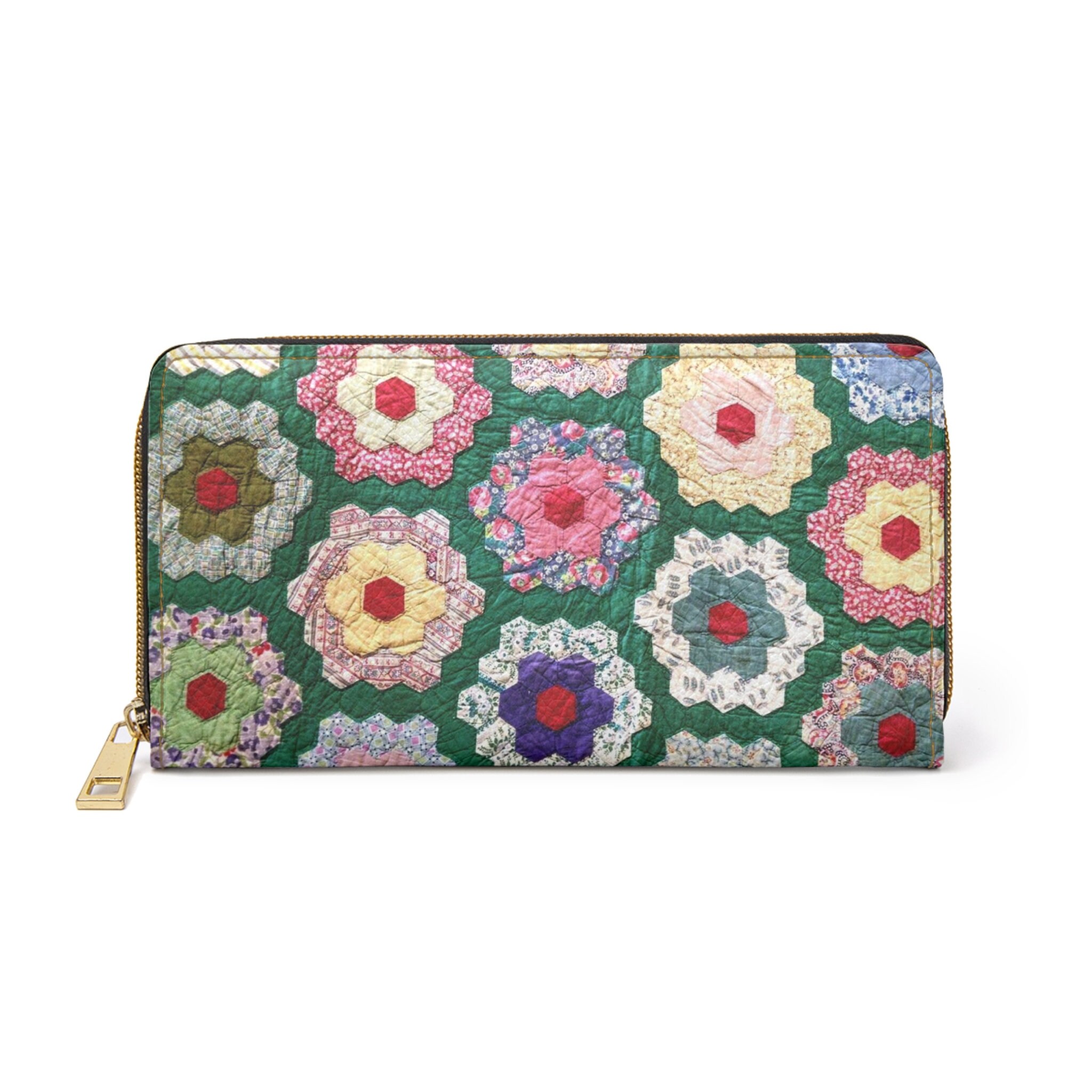 Grandma Quilt Retro Zipper Wallet - Etsy