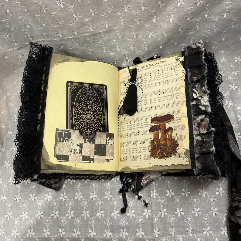 HANDMADE Goth Witch Junk Journal Book Diary - Etsy