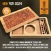 Custom Made Stash Tray by Totem Trays With Magnetic Lid, Mixed Veneers ...