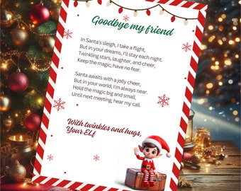 Hello and Goodbye Letter From Elf, Letter for Siblings, I'm Back Elf ...