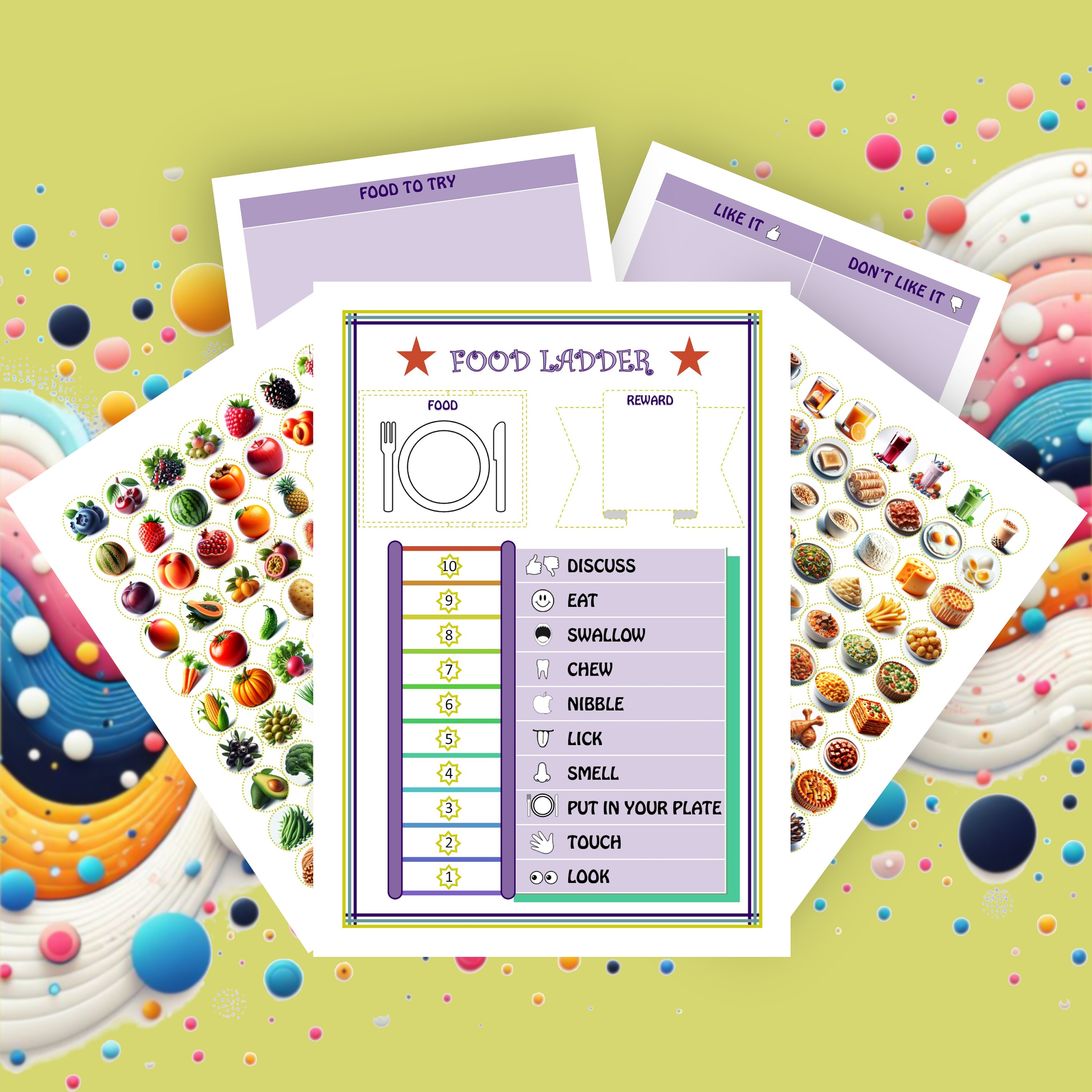 Try New Food Chart for Picky Eater - Etsy