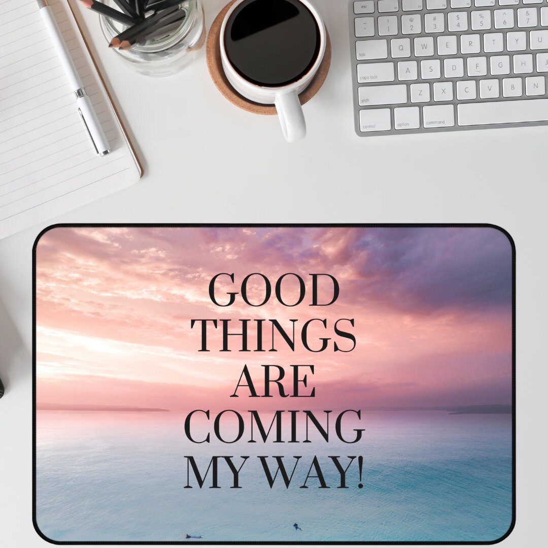 Pink Desk Mat Blue Desk Mat Ocean Desk Mat Cute Desk Mat Aesthetic Desk ...