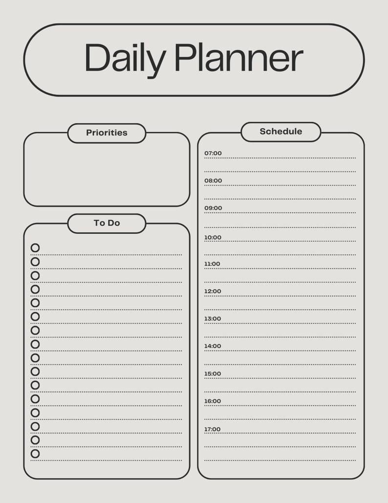 Digital Printable to Do List Bundle , Daily Planning, Organization ...