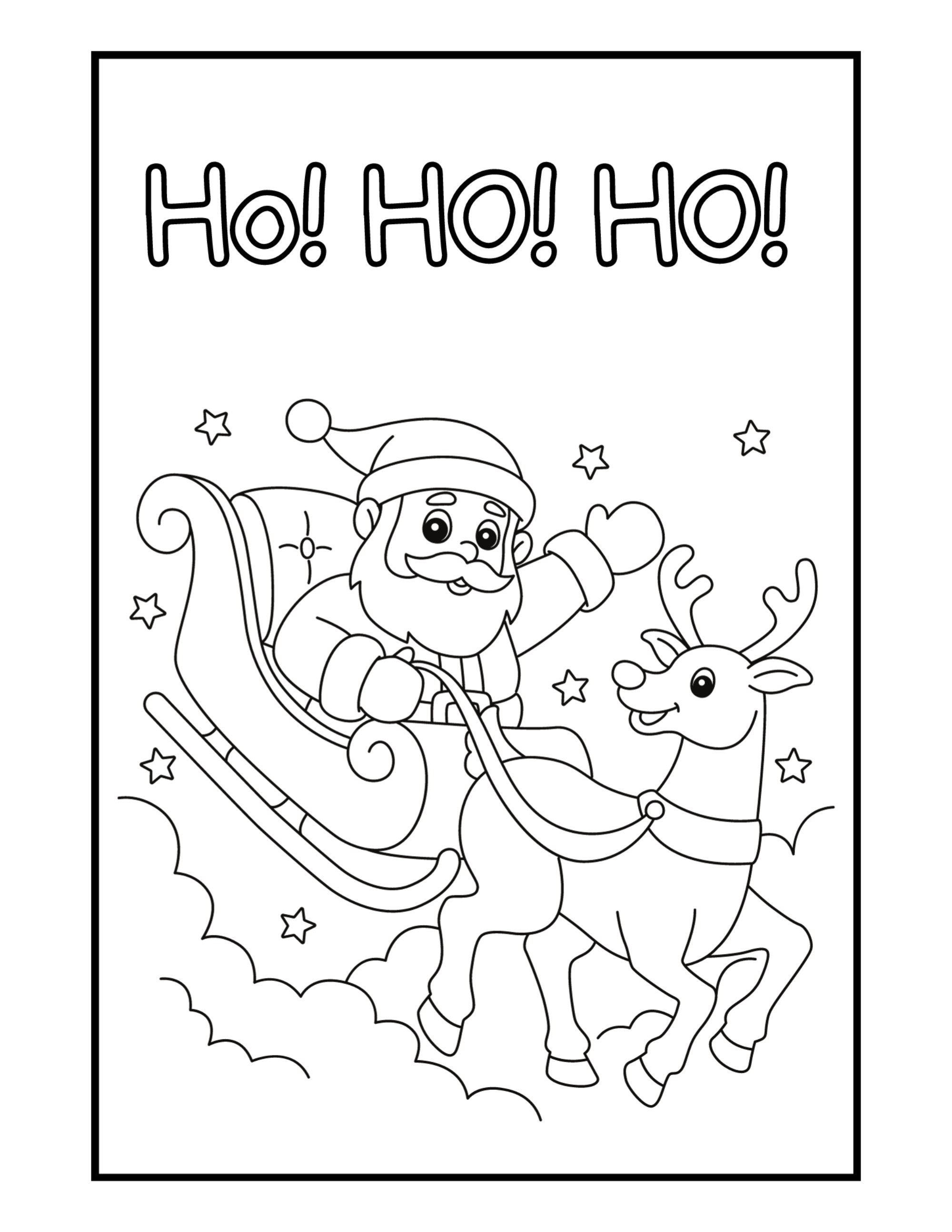 7 Christmas Coloring Pages/ Activity Pages , Christmas Coloring Book ...