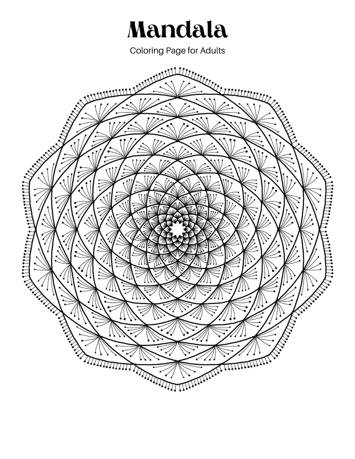 10 + Adult Mandala Coloring Pages. Adult Coloring Book, Digital Prints ...