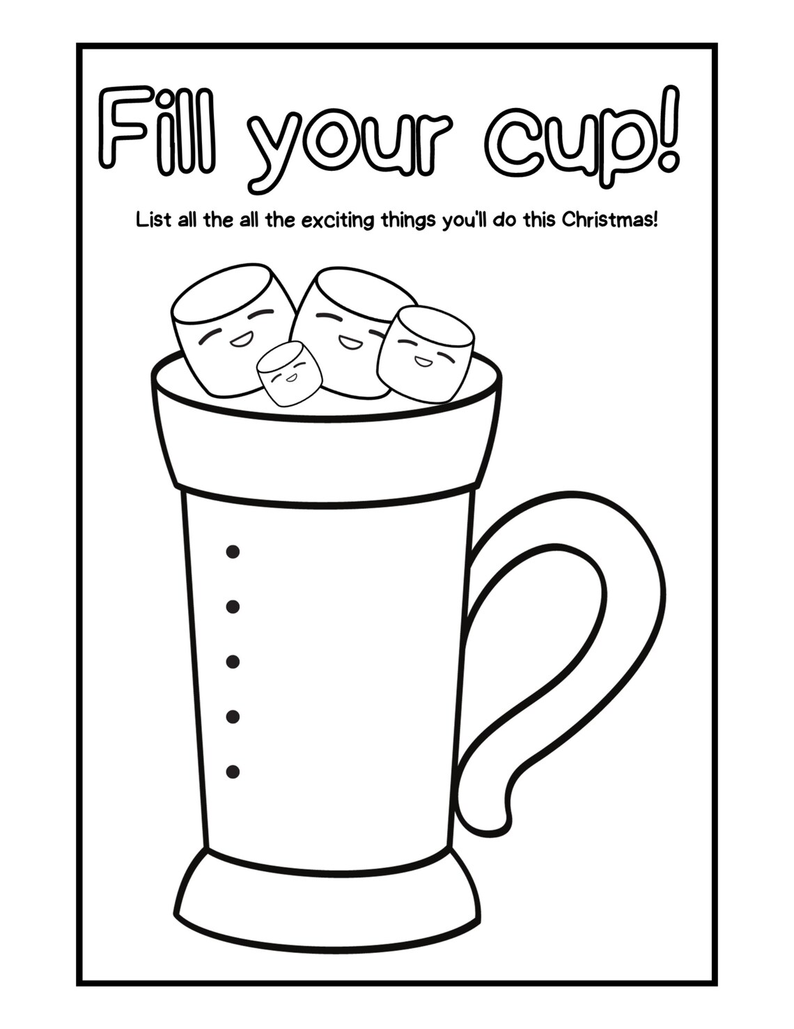 7 Christmas Coloring Pages/ Activity Pages , Christmas Coloring Book ...