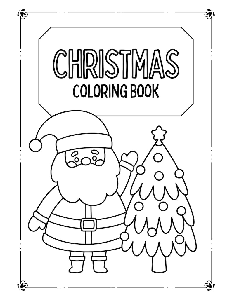 10+ Christmas Coloring Pages, Christmas Coloring Book, Digital Prints ...