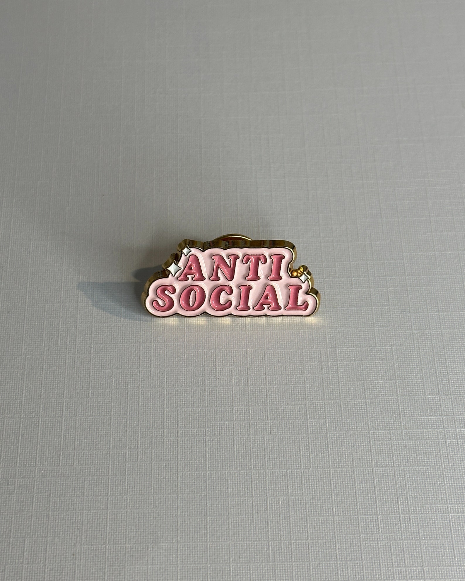Anti-social Pin _ Quotes Enamel Pins - Etsy