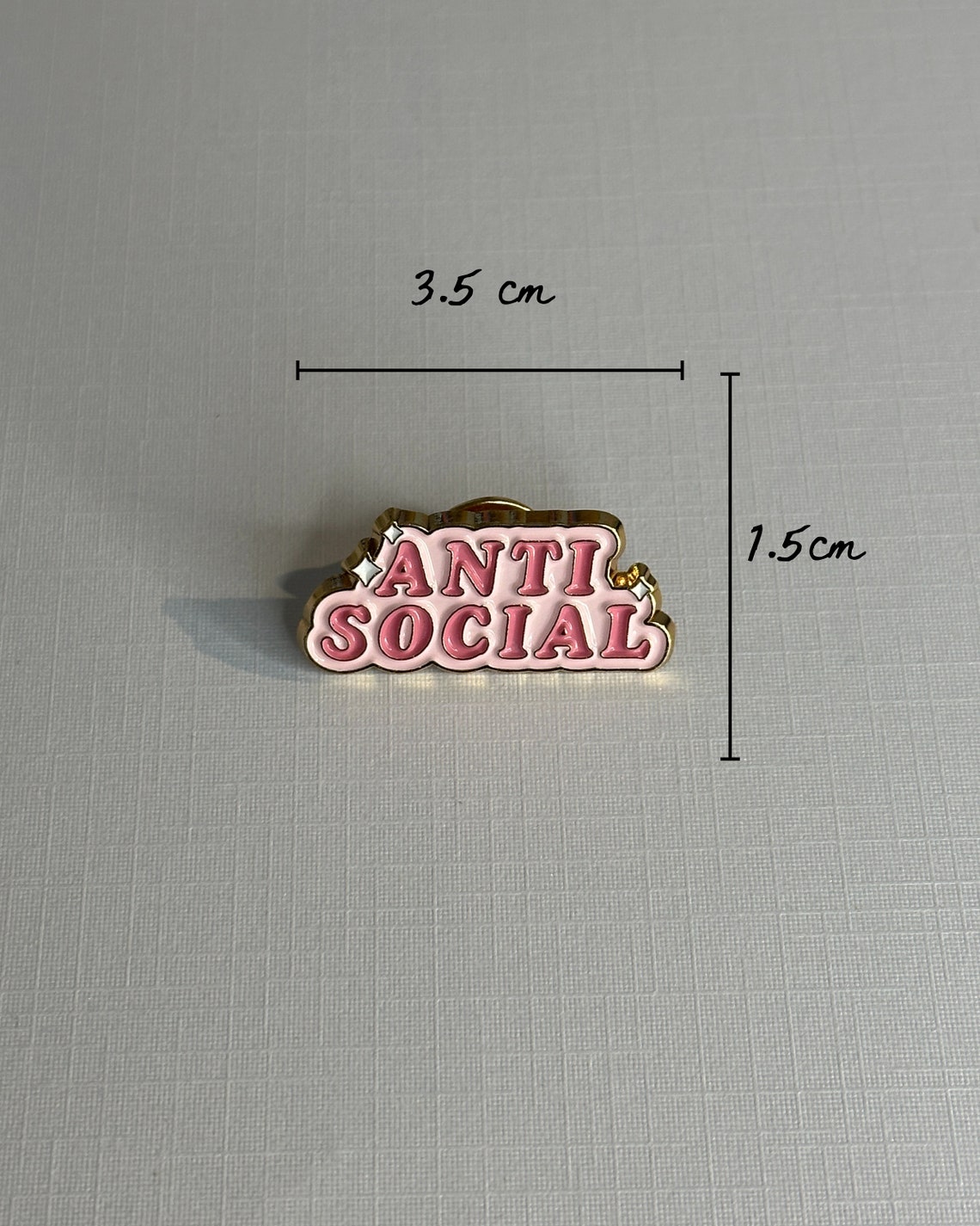 Anti-social Pin _ Quotes Enamel Pins - Etsy