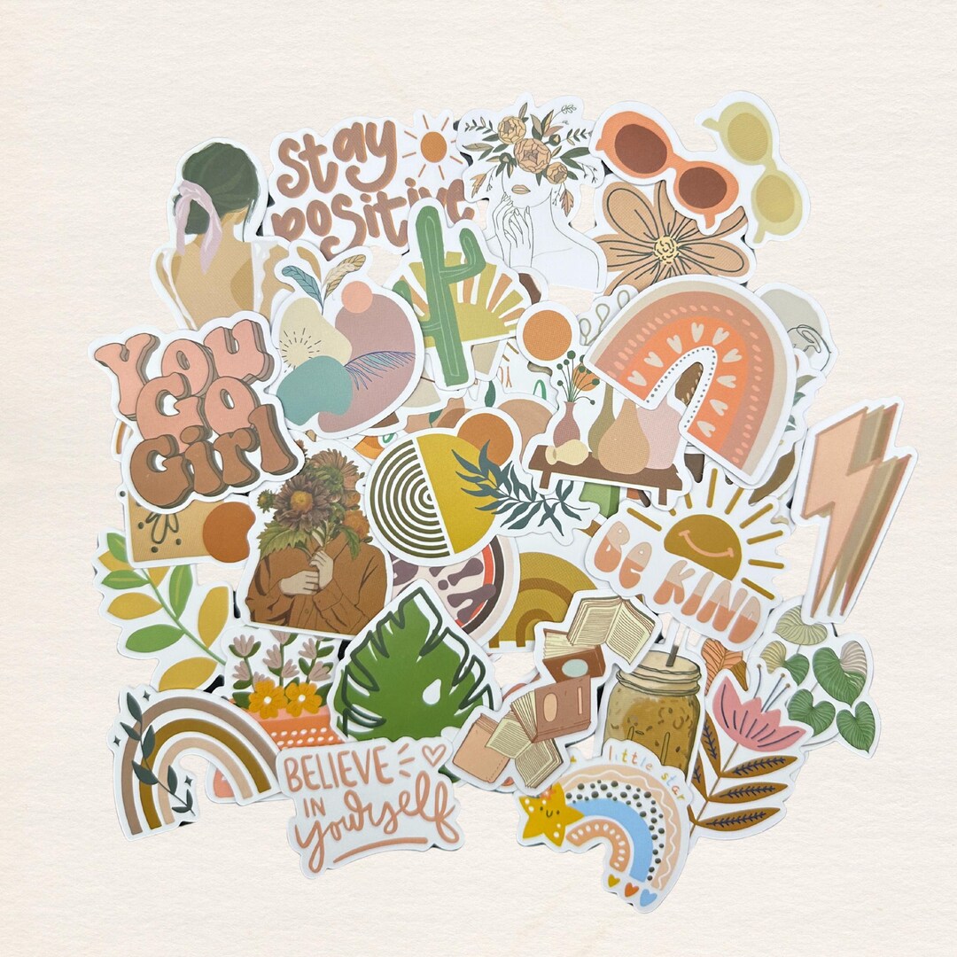 Boho Sticker Set, Bullet Journal Sticker - Etsy
