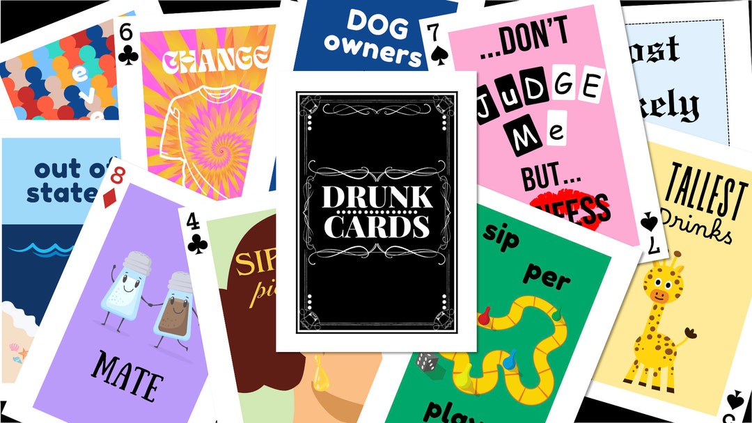 Drunk Cards | Drinking Game 21+ - Etsy