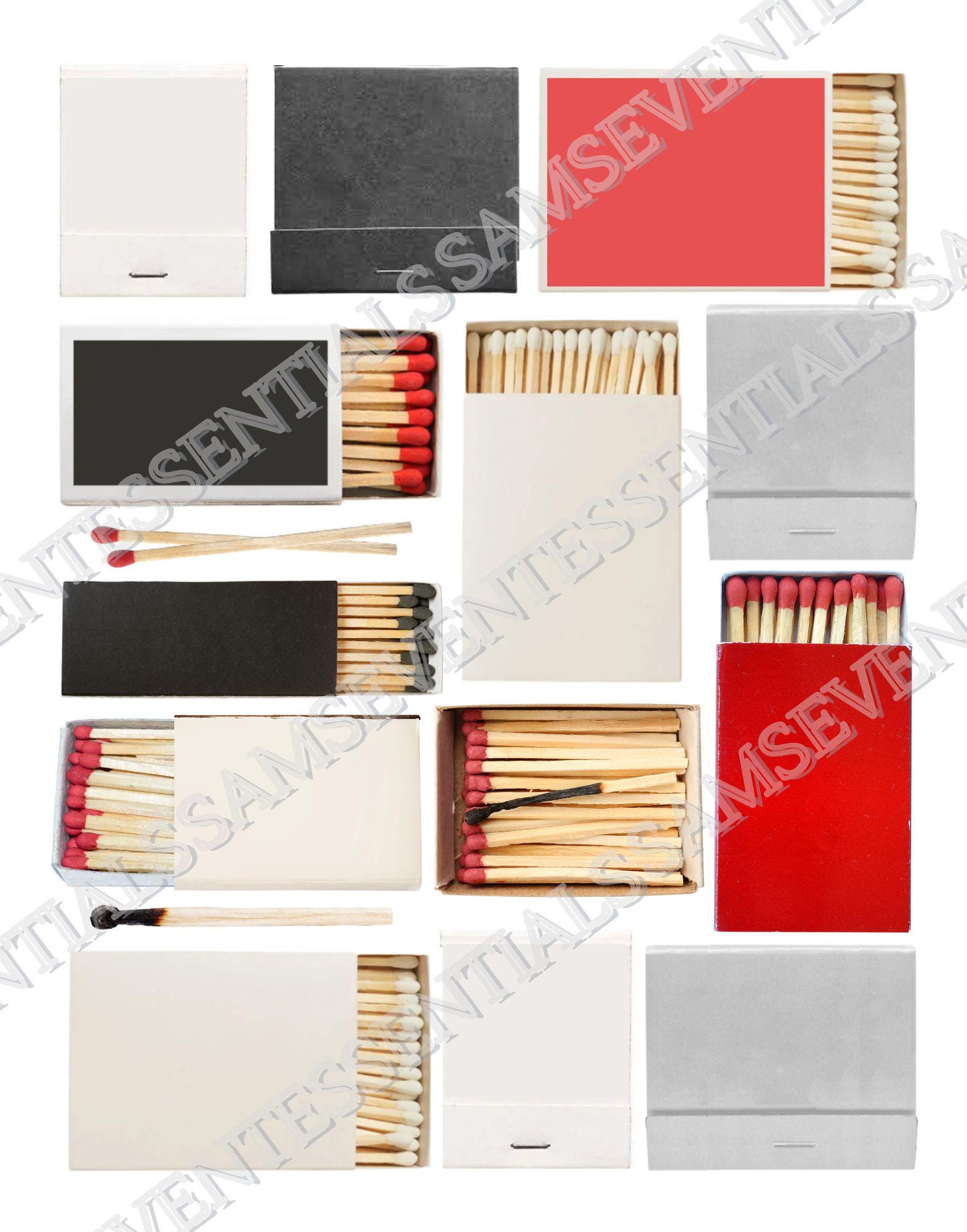 Red Matchbook Poster Template | Digital Download - Etsy