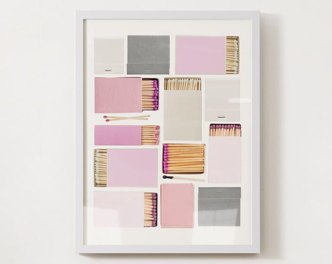 BLANK MATCHBOOK Template Pink | Digital Download | Custom Matches ...