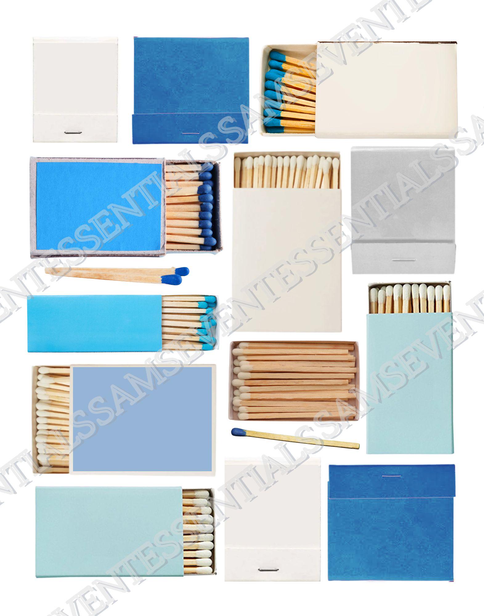 Blue Matchbook Poster Template | Digital Download - Etsy