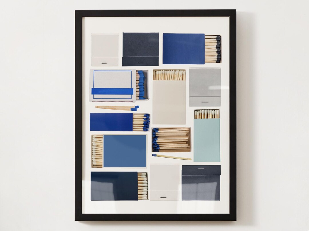Blue Matchbook Poster Template | Digital Download - Etsy