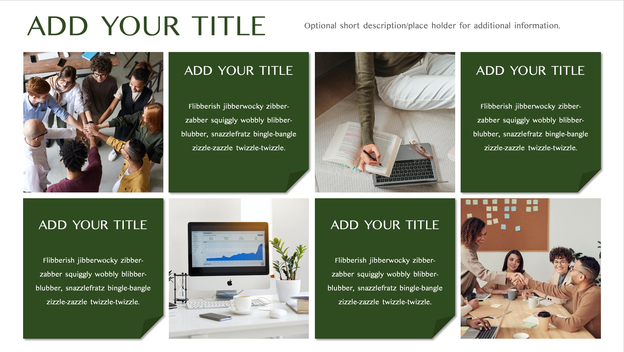 Green Professional Powerpoint Template - Etsy