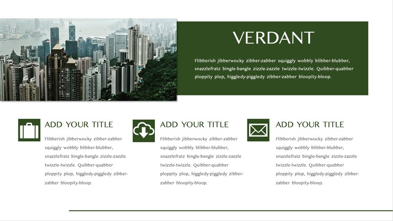 Green Professional Powerpoint Template - Etsy