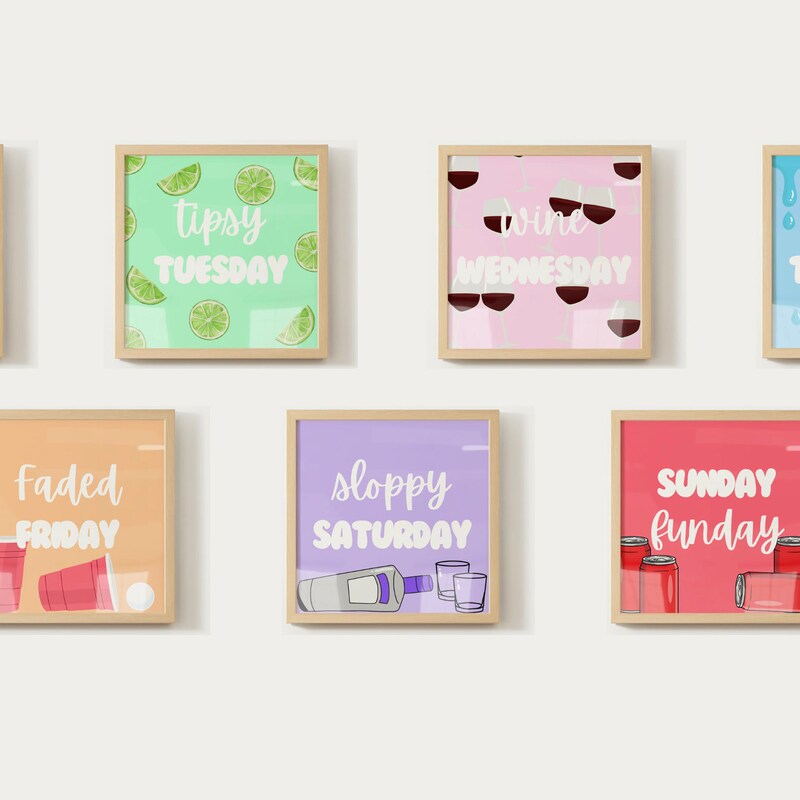 Days of the Week Poster - Etsy