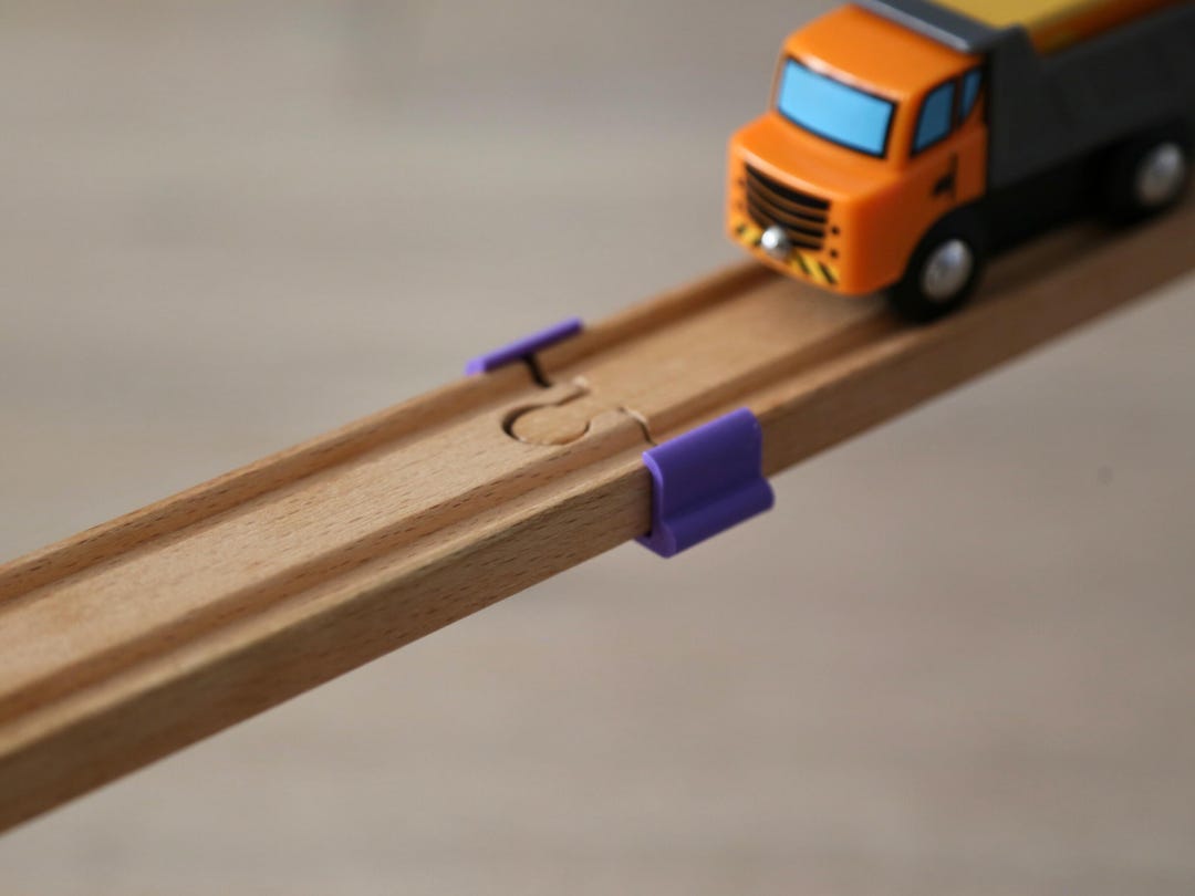 Supportless Wooden Train Track Bridge Spans - Pack of 8 - BRIO, HAPE ...