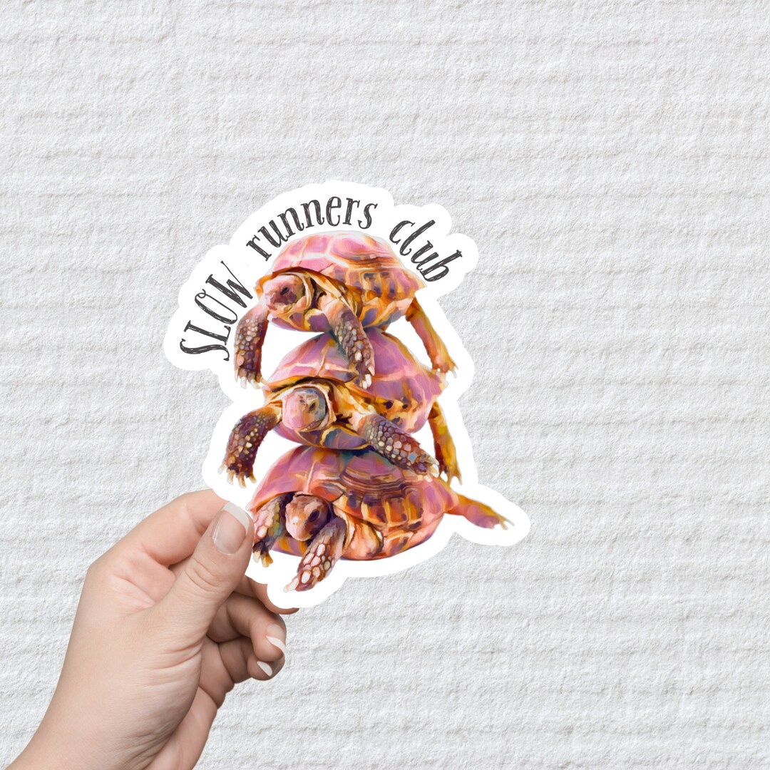 Slow Runners Club Sticker, Decal for Water Bottle, Phone, Laptop - Etsy UK
