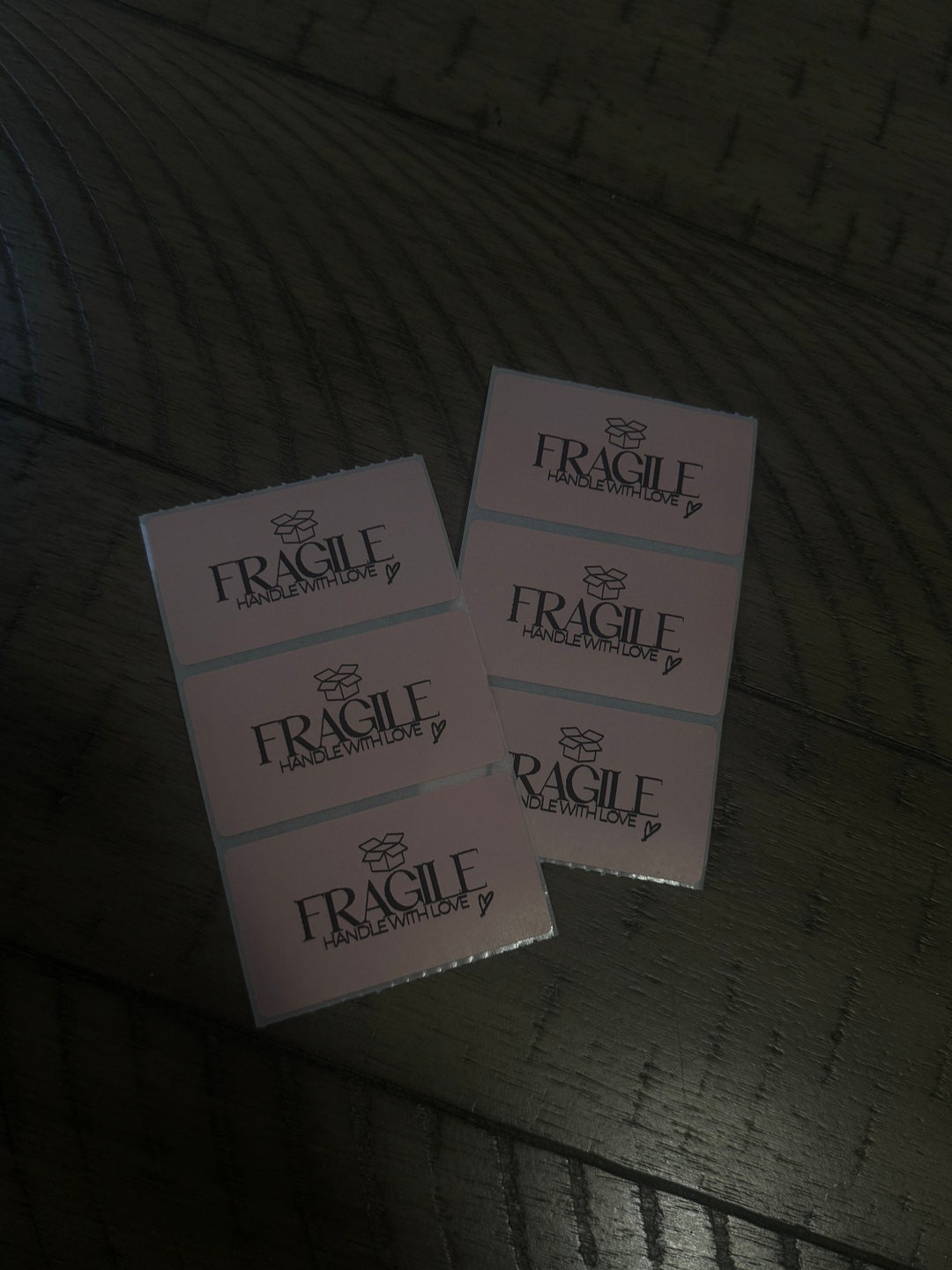 Pink Fragile Stickers - Etsy