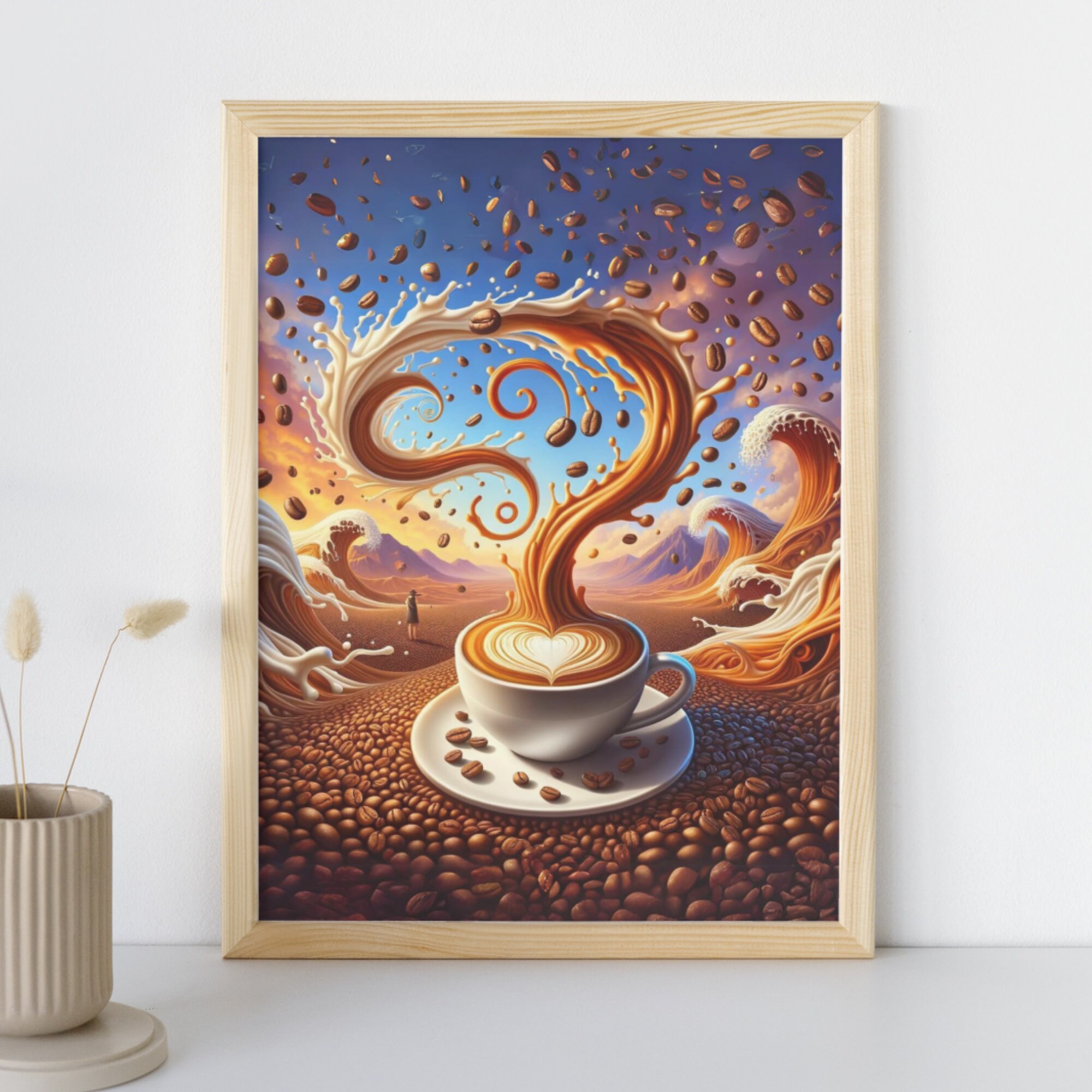 Dreamworld Coffee - Abstract Digital Artwork | Dali Inspired Art for ...
