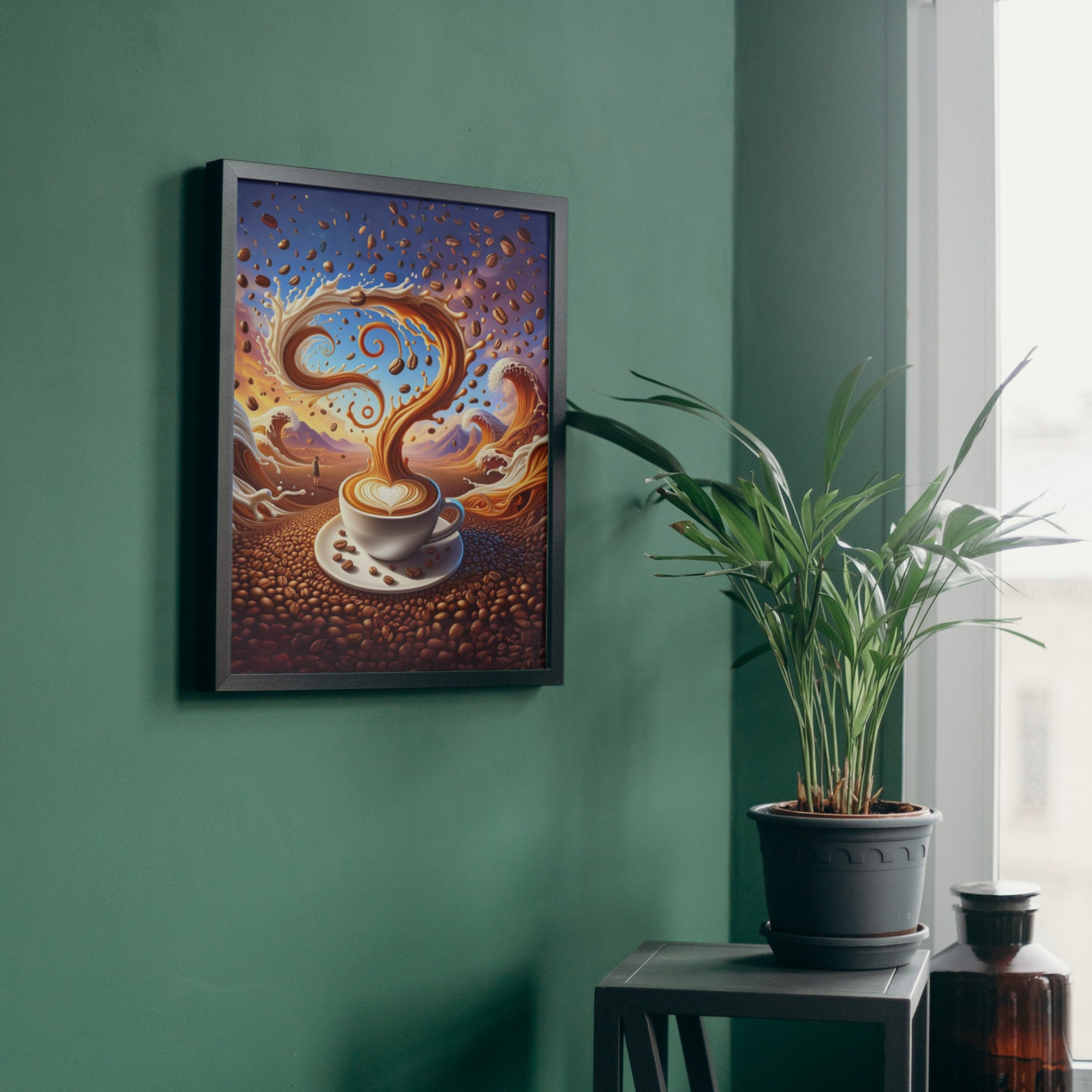 Dreamworld Coffee - Abstract Digital Artwork | Dali Inspired Art for ...