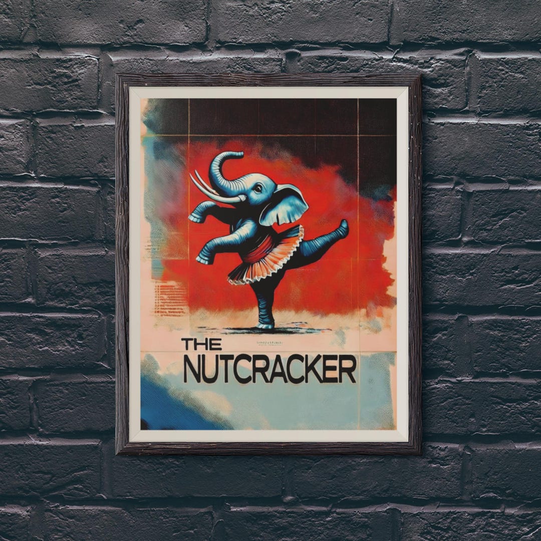 The Nutcracker Elephant Wall Art Digital Prints Downloadable Wall Art ...