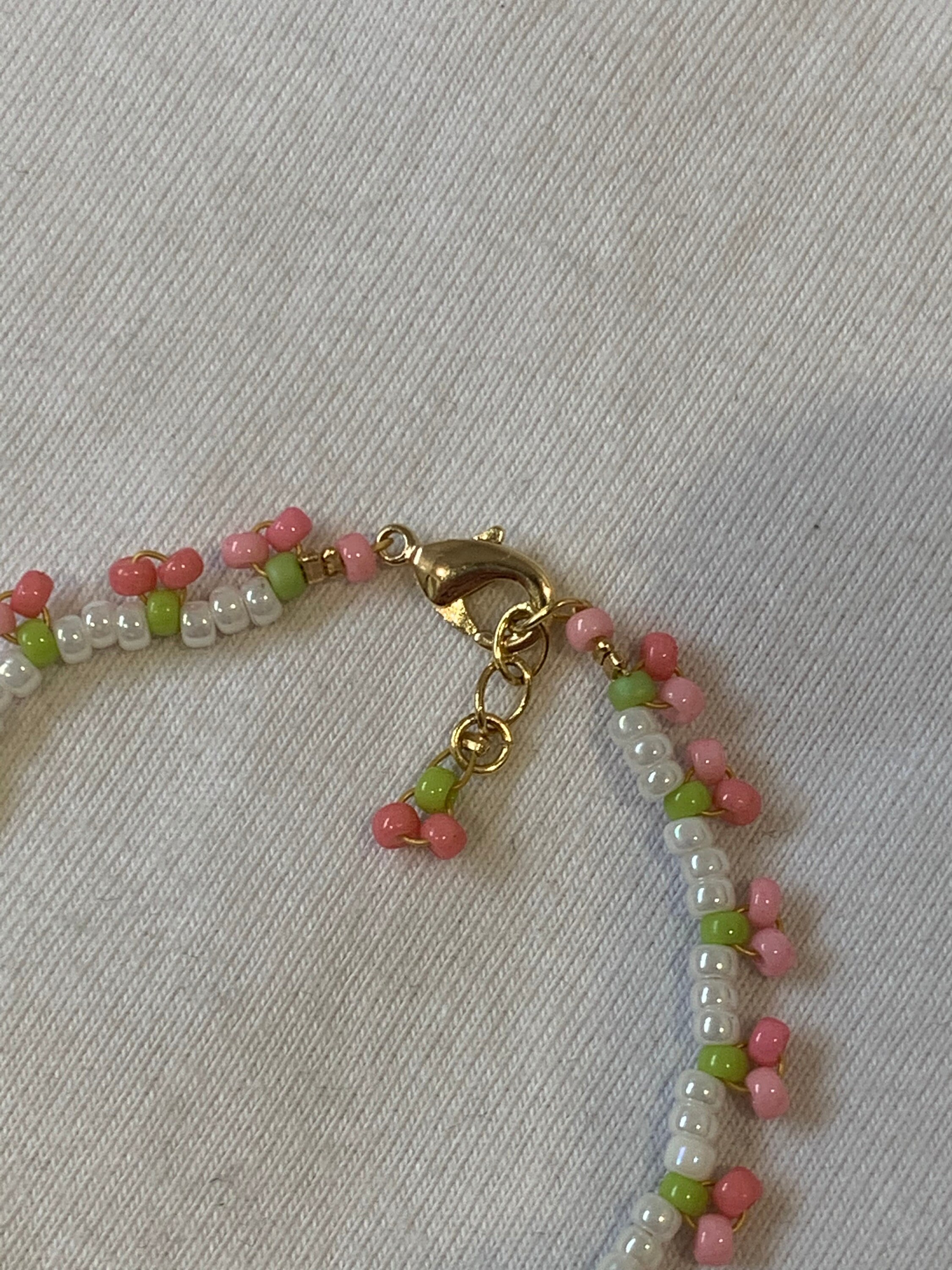 Beaded Cherry Bracelet - Etsy
