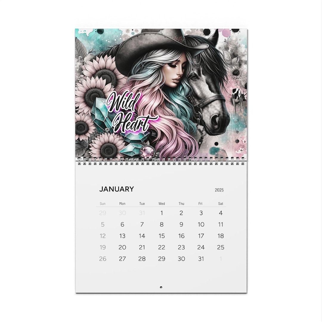 Wall Calendar, Bad Ass Girl 2025 Collection, Monthly Planner for Women ...