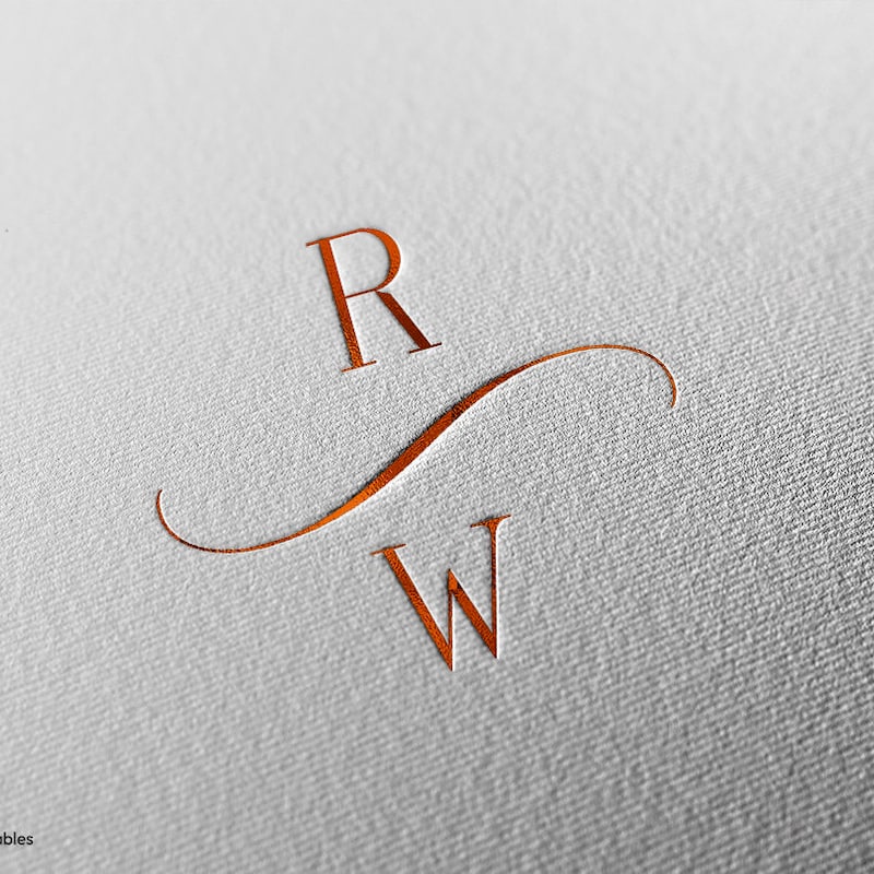 Swirl Monogram - Etsy