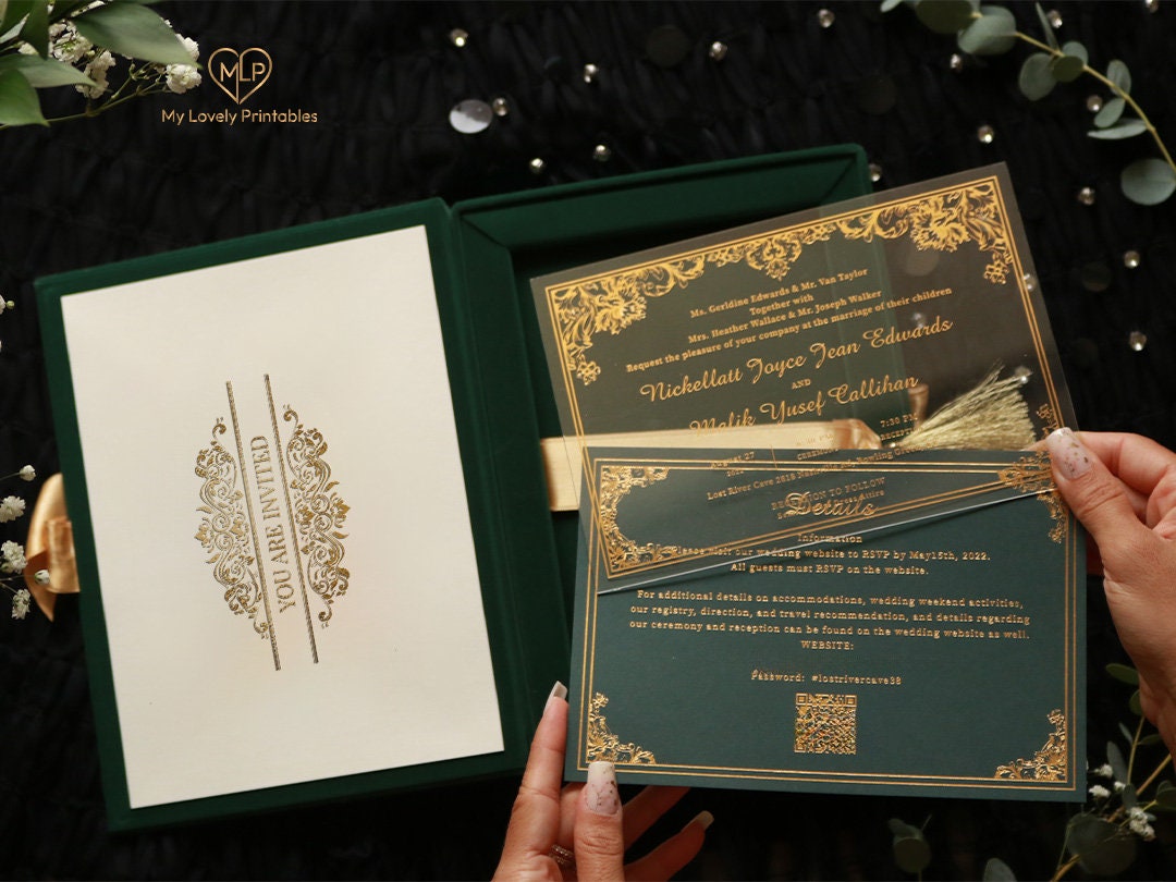 YOU ARE INVITED Invitation Logo, Formal Event Announcement, Ornate ...