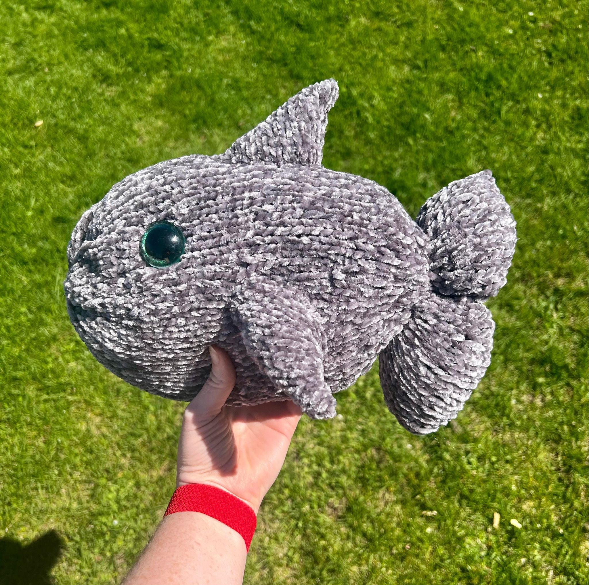 PATTERN Shark Stuffie Stuffed Animal Plushie Toy Circular Knitting ...
