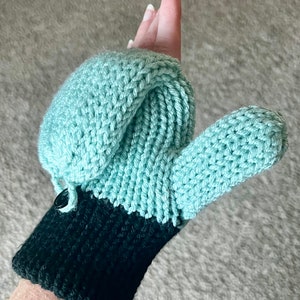 PATTERN Convertible Mittens Circular Knitting Machine PATTERN - Etsy