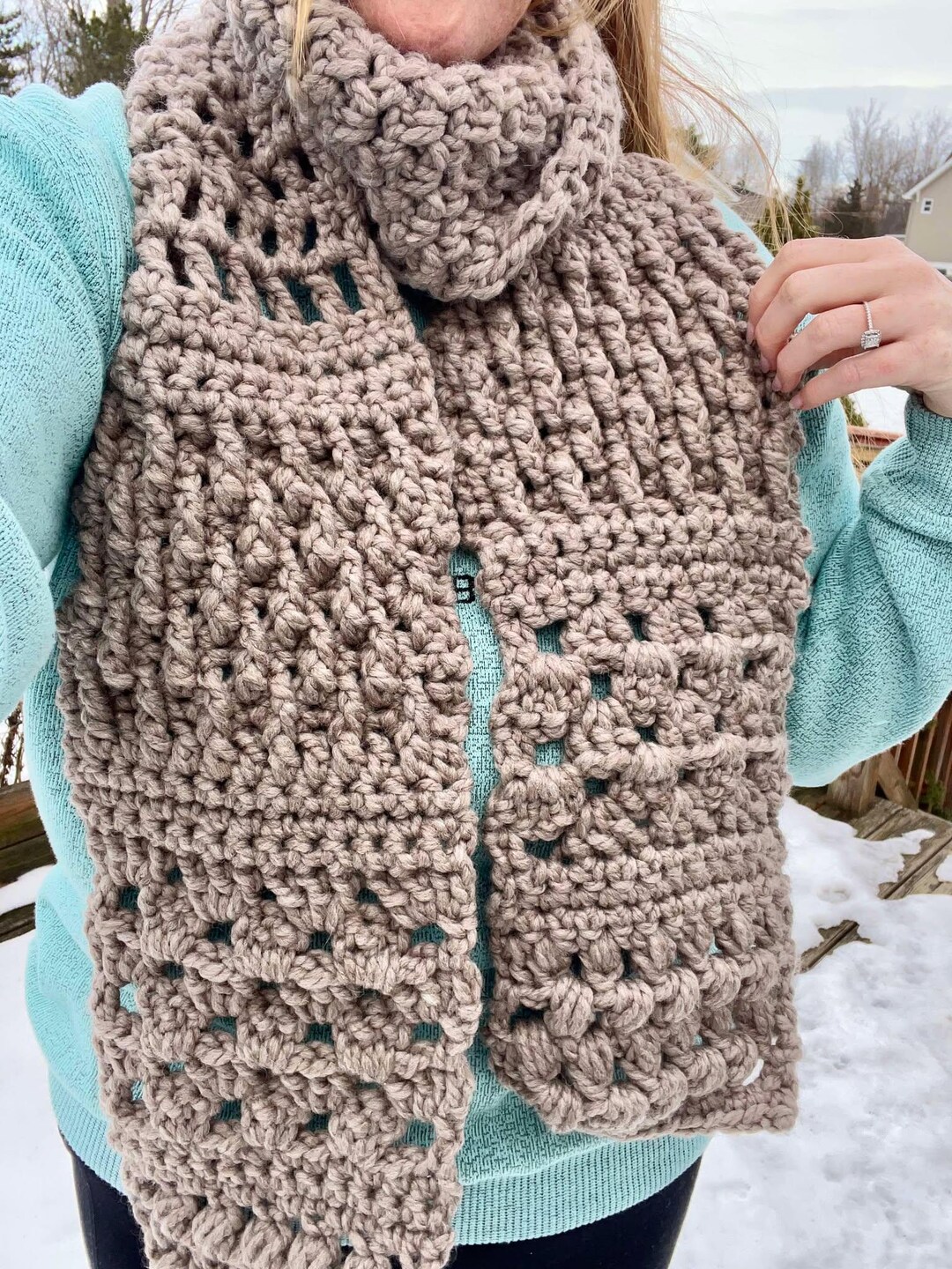 PATTERN Crochet Stitch Sampler Scarf - Intermediate Skill - Etsy