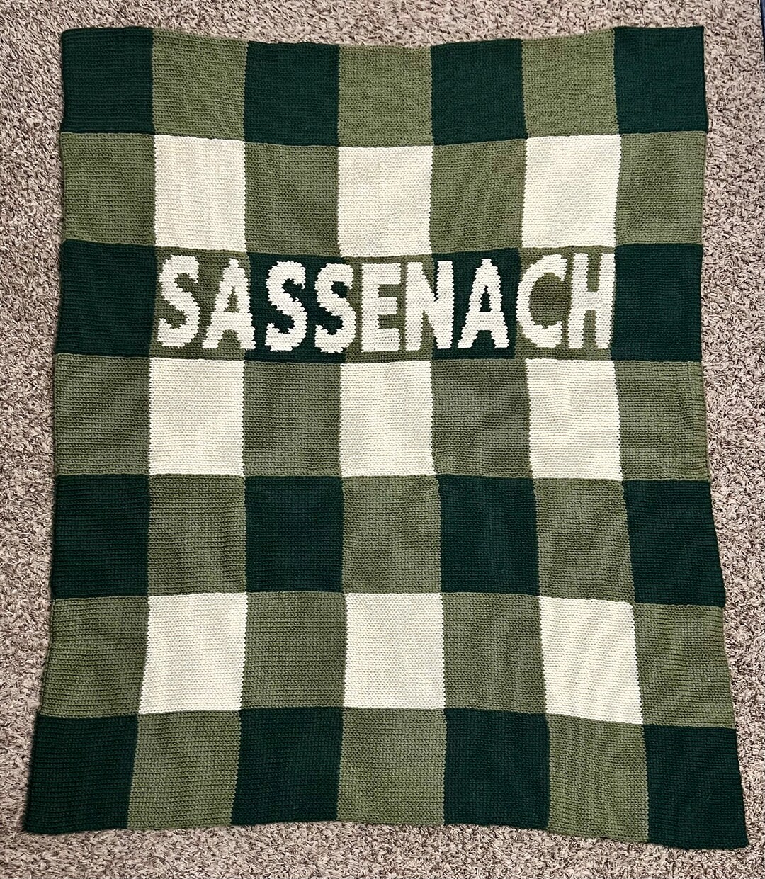 Outlander Sassenach Plaid Handmade Knitted Blanket - Etsy