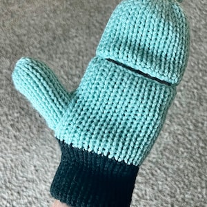 PATTERN Convertible Mittens Circular Knitting Machine PATTERN - Etsy