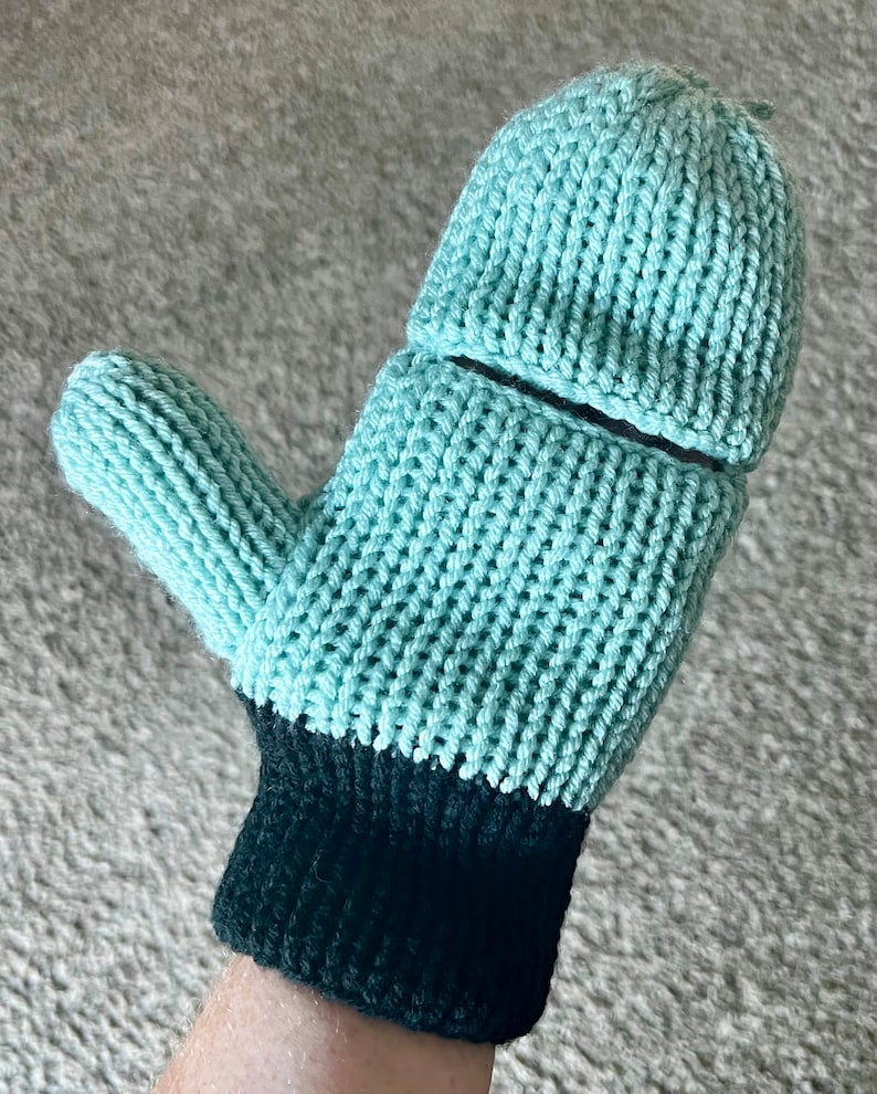 PATTERN Convertible Mittens Circular Knitting Machine PATTERN - Etsy