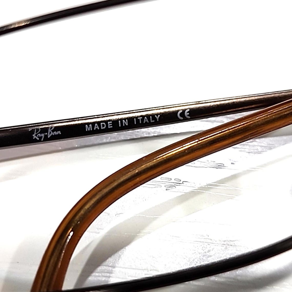 Ray Ban RB6060 2505 Brown Metal Rectangle Eyeglasses Frames 51-19-140 ...