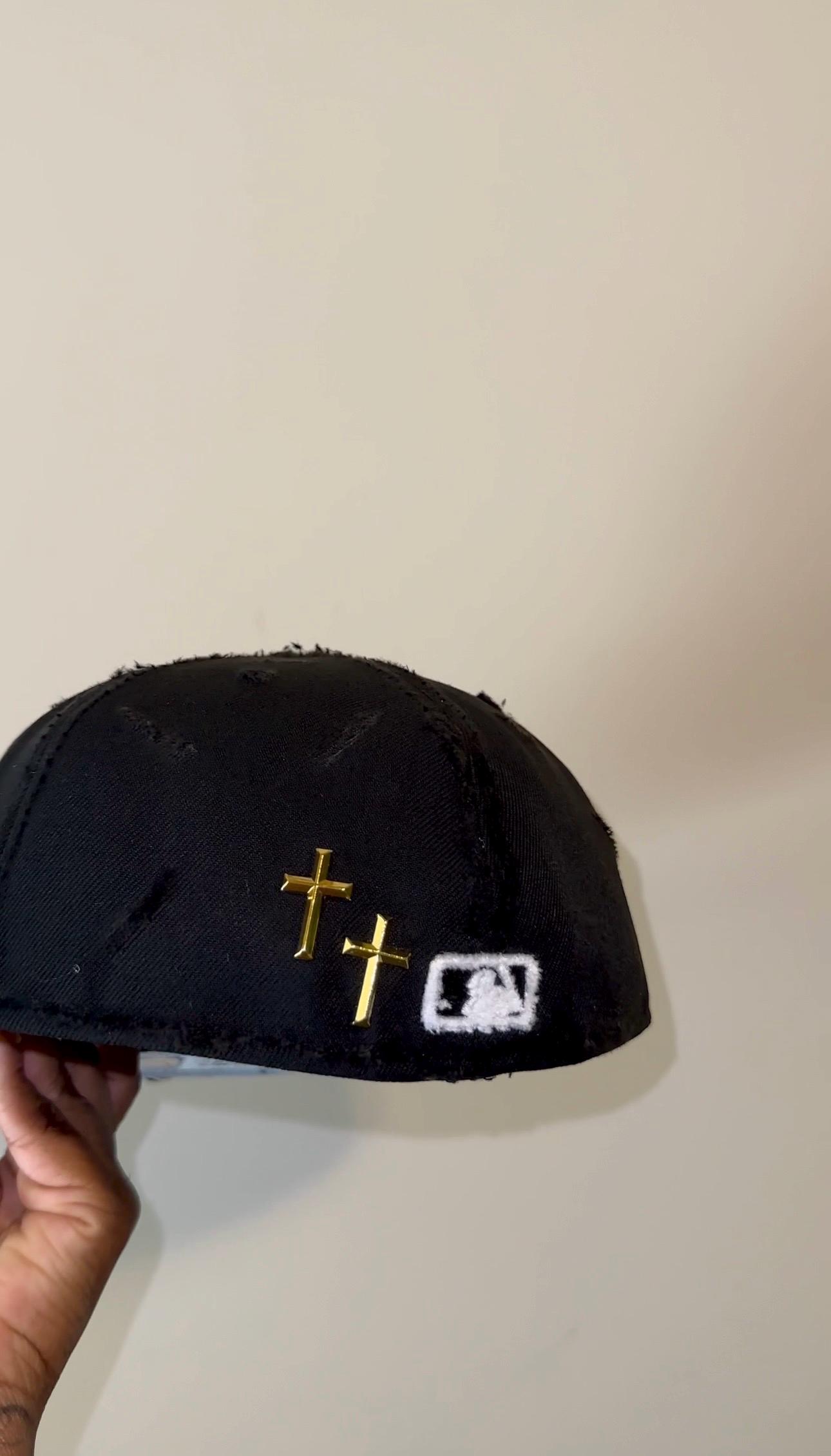 Distressed Custom Fitted Hat - Etsy