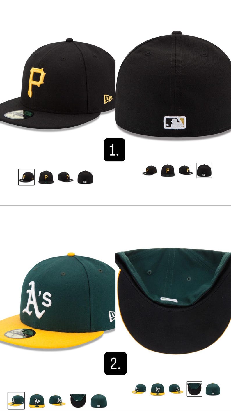 Rhinestone Fitted Hat - Etsy