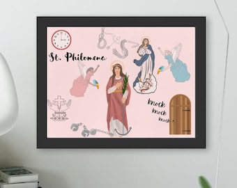 Saint Philomena Watercolor Print, Philomena, St Philomena, Catholic Art ...