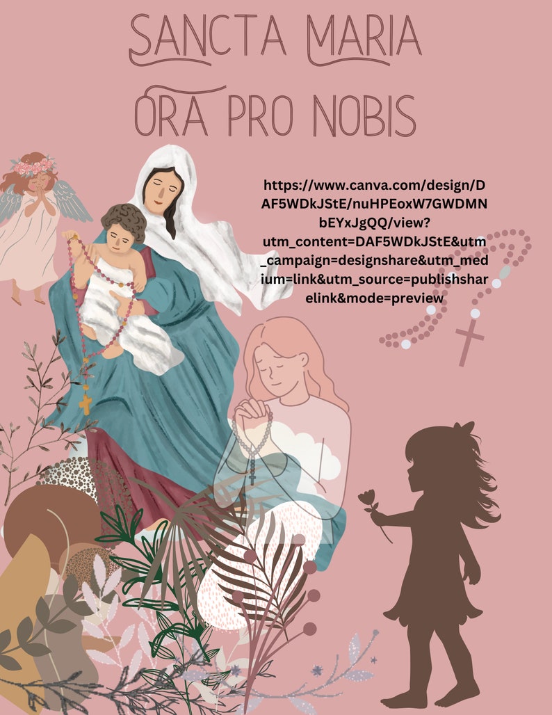 Mother Mary Digital Art - Etsy