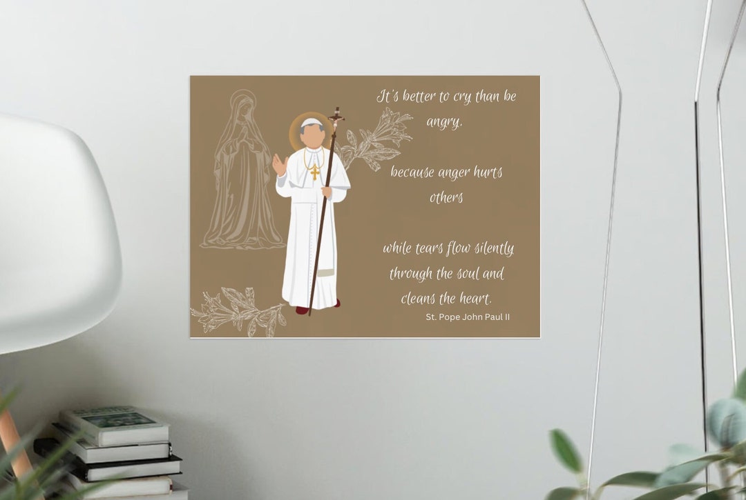 Digital St. Pope John Paul II Quote Poster Print - Etsy