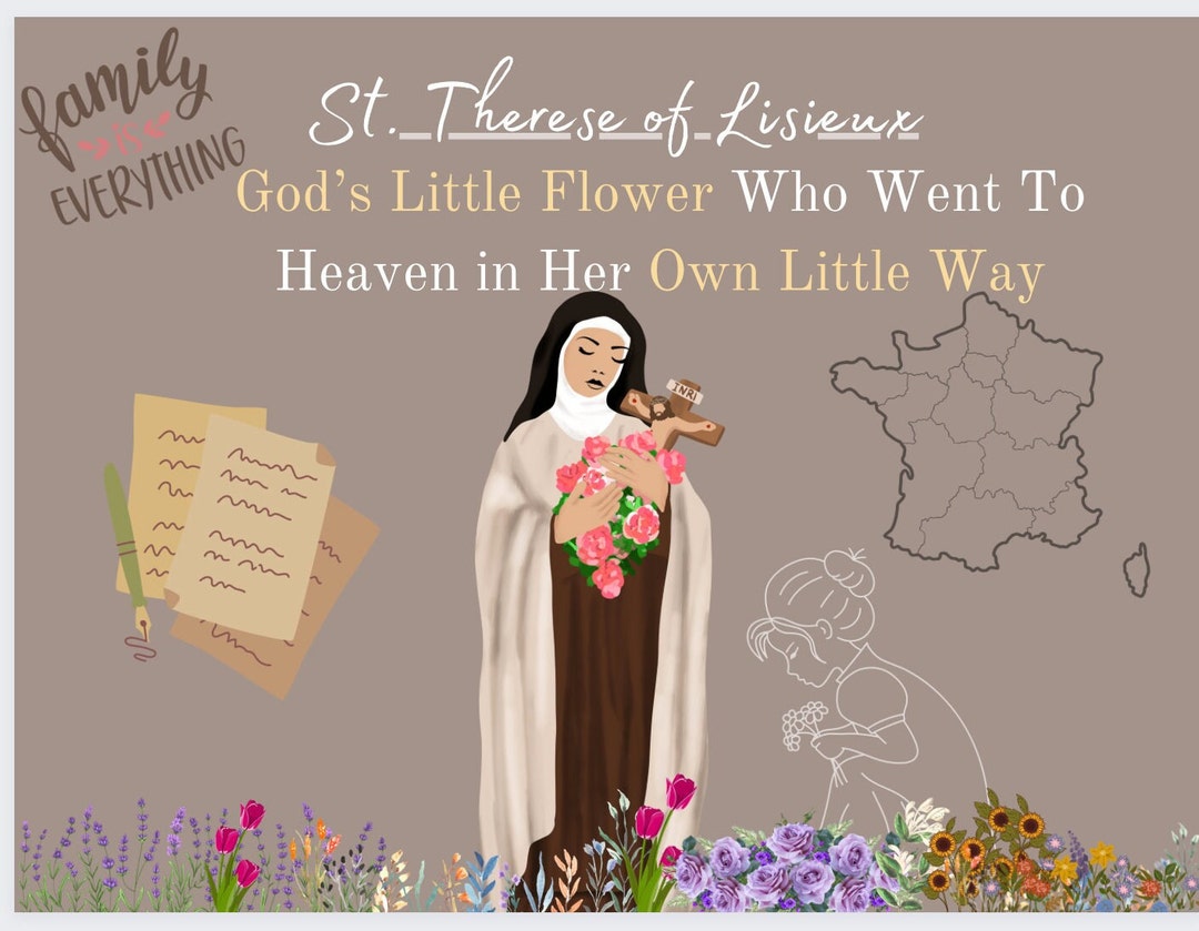 Digital St. Therese of Lisieux Poster - Etsy